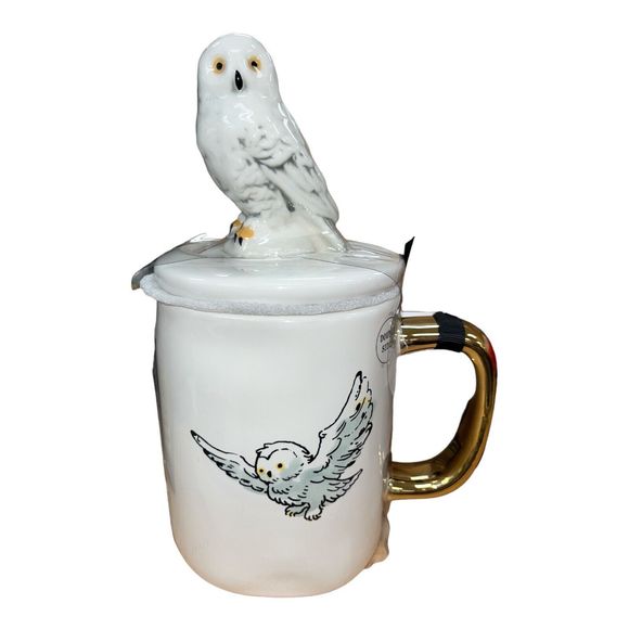 Rae Dunn | Dining | Rae Dunn Hedwig Harry Potter Mug With Owl Topper ...